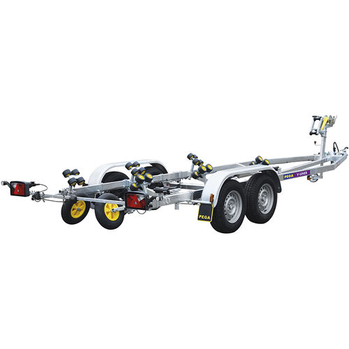 Road trailer - V2000 - PEGA - launching / for boat / roller