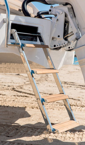 Swim ladder - NOVAL - for boat / folding / electric