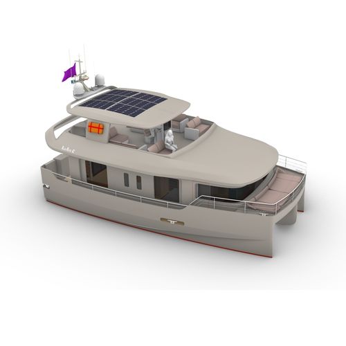 Catamaran houseboat - 42 - Maison Marine Yachts - inboard / diesel ...