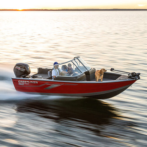 Outboard bay boat - 1650 HAWK - Crestliner - dual-console / side ...
