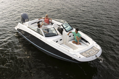 Outboard deck boat - HD5 OB - Four Winns - dual-console / open / bowrider
