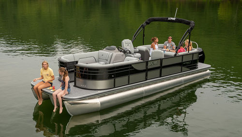 Outboard pontoon boat - Retreat 270 Ext Walk Thru - Lowe - open ...