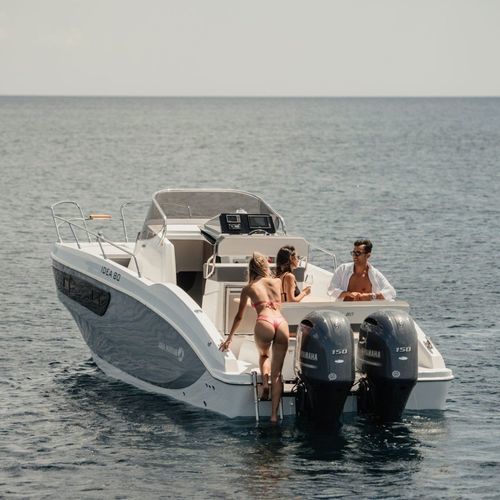 Outboard cabin cruiser - 80 - IDEA MARINE - twin-engine / open / center console