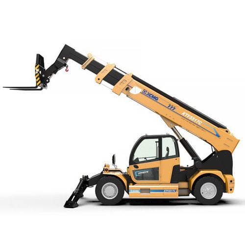 Container handler with side-lift spreader - XTF8010C - XCMG