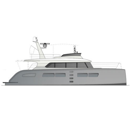 Catamaran motor yacht - CATAMARIS® 55 MOTOR - Catamaris - ocean ...
