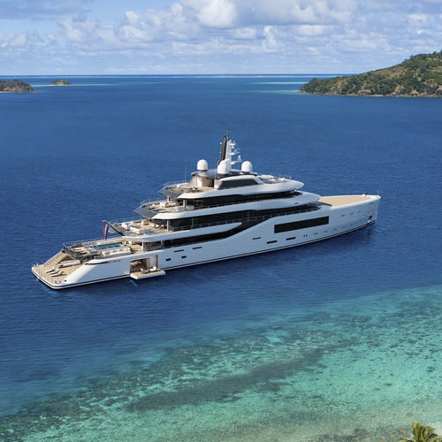 Cruising mega-yacht - 8001 - Amels - raised pilothouse / hybrid / with ...
