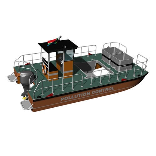 Pollution control boat - WARRIOR 8 - KND Naval Design - catamaran ...