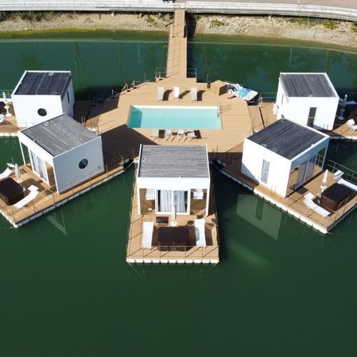 Floating house platform - AQUA-MODULE - floating / multifunction / for marinas