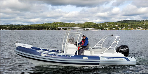 Outboard inflatable boat - 660R2H - Seabright - rigid / open / center ...
