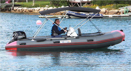 Boat Bimini top - Seabright - for inflatable boats / cockpit / aluminum ...