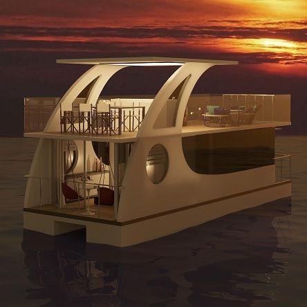 Catamaran houseboat - Houseboat - Dellapasqua DC - electric / diesel ...