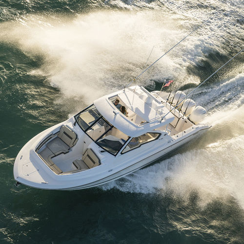 Outboard express cruiser - DC 365 - Pursuit Boats - triple-engine ...