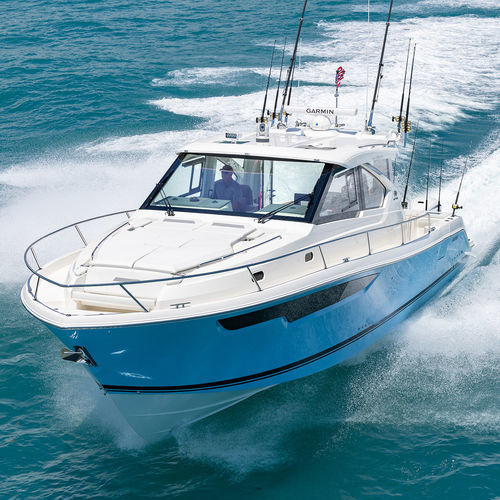 Outboard express cruiser - OS 445 - Pursuit Boats - triple-engine ...