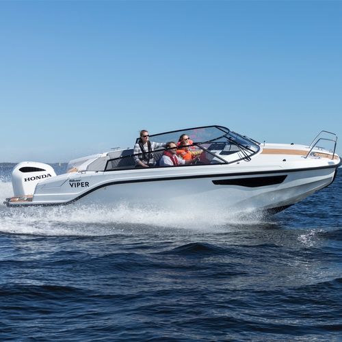 Outboard cabin cruiser - VIPER DC - Silver - open / dual-console ...