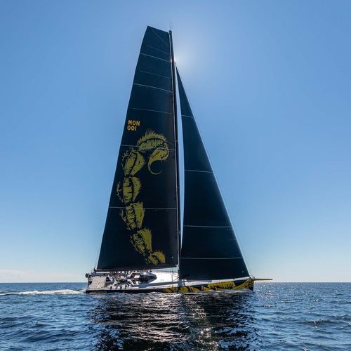 Racing sailing super-yacht - ClubSwan 125 - Nautor Swan - with open ...
