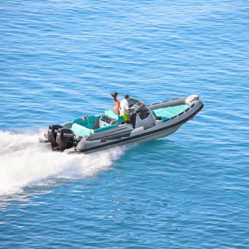 Outboard inflatable boat - CAYMAN 27.0 - Ranieri - twin-engine / rigid ...