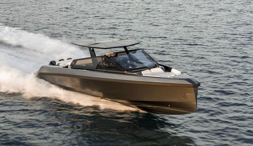 Monohull yacht tender - 43X - Wally - inboard / triple-engine / open