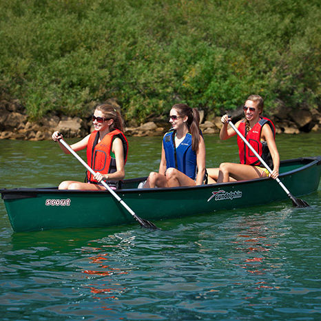 Recreational canoe - SCOUT SS - KL Outdoor - 3-person / polyethylene
