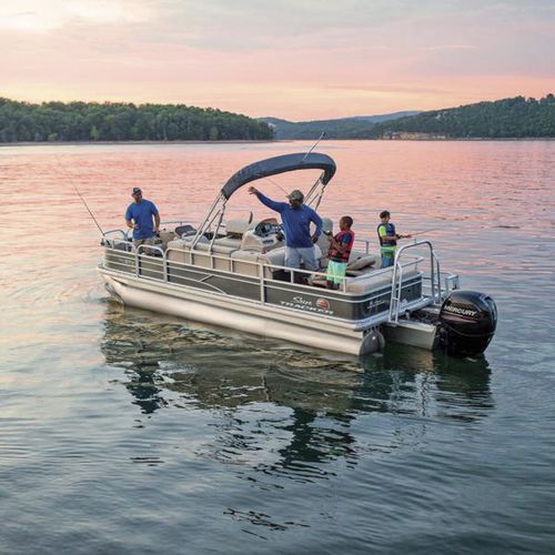 Outboard pontoon boat - FISHIN' BARGE® 20 DLX - Sun Tracker - sport ...