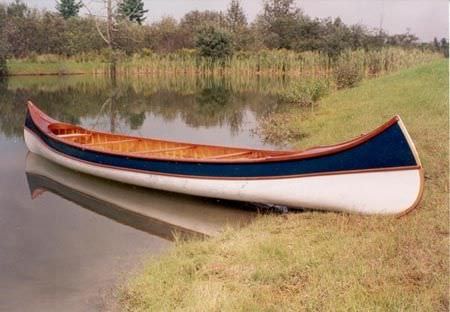 Multi-use canoe - B.N. MORRIS 17 - Northwoods - tandem / wooden