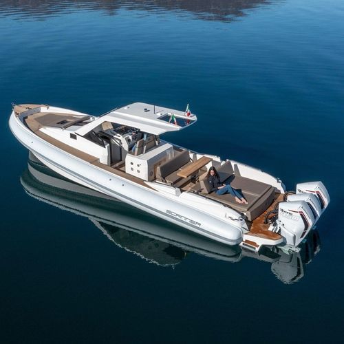 Outboard inflatable boat - ENVY 1200 HT OB - SCANNER - triple-engine ...