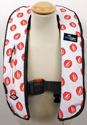 Inflatable life jacket - I-Zip – Red Lips - Seasafe Systems Ltd - 170 N ...