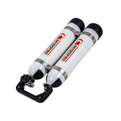 Oxygen scuba tank - 324 - Interspiro - air / steel / for commercial diving