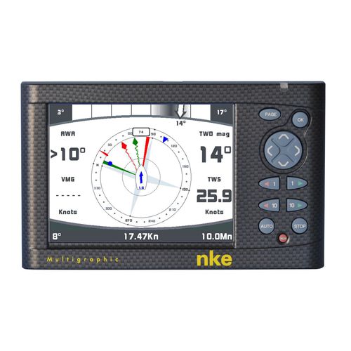 Boat display - MULTIGRAPHIC - nke Marine Electronics - for sailboats ...