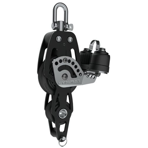 Single block - HTX series - LEWMAR - cam cleat / fiddle / with becket