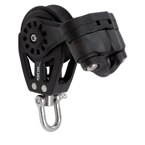 Single block - 404-101-04 - SELDÉN MAST - cam cleat / with swivel ...