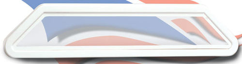 Trapezoidal portlight - PF122 - Beckson - for boat / opening / custom