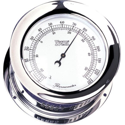 Analog thermometer - 221200 - Weems & Plath - chrome-plated brass / °C / °F