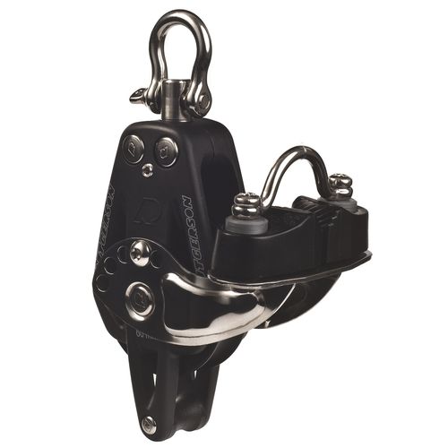 Single block - B300504B - RUTGERSON - cam cleat / with swivel / with becket