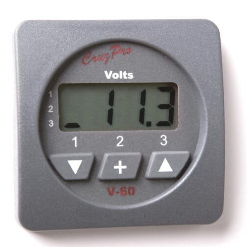 Digital boat voltmeter - V60 - Cruzpro