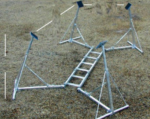 Boat cradle - TC5 - The Yacht Leg & Cradle Co - adjustable