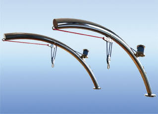 Boat davit - Oval 15ZERO - Cooney Marine - manual