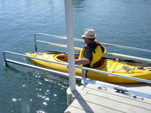 Kayak launching ramp - EZ LAUNCH - EZ Dock - floating for canoes
