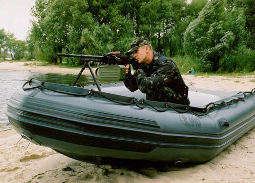Outboard professional boat - R-440 - Adventure Inflatable boats - rigid ...