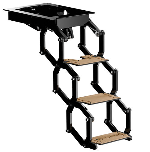 Boat ladder - 1002-003ESTEP - DOUGLAS MARINE - folding / swim / light alloy