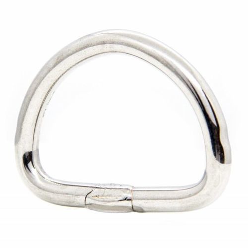 Sailboat ring - 0145 - Makefast - D-shape / stainless steel