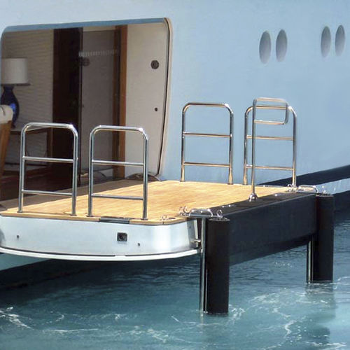 Boarding platform - Megafend - for yacht / carbon fiber / custom-made