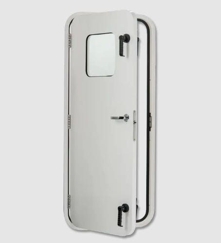 Boat door - 1600 series - Pompanette - double / aluminum