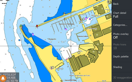 Digital nautical chart - MAX-N+ - C-MAP - 3D