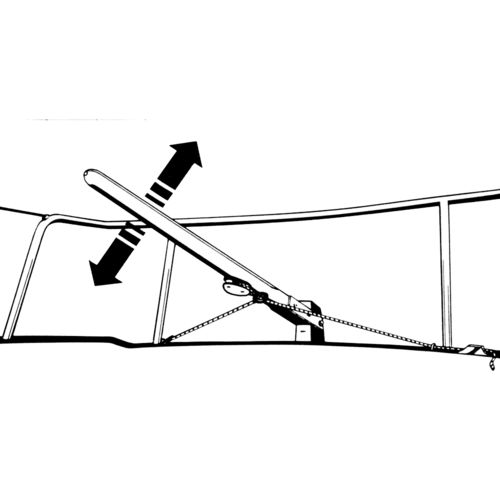 Boat tiller locking - TILLER-LOCK - UltraGlozz Co. ApS