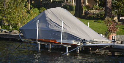 Motor boat protective cover - A-SERIES - Sunstream Boat Lifts