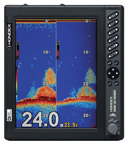 Boat echo sounder - HE-775-DI - Hondex - dual-frequency / digital