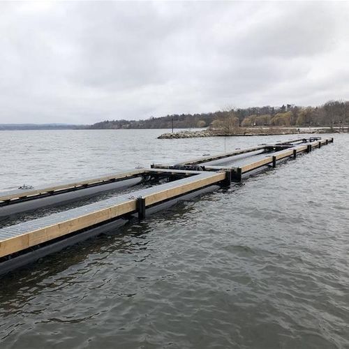 Floating breakwater - CONOLIFT - steel