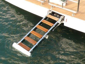 Yacht ladder - Aritex - retractable / boarding / hydraulic