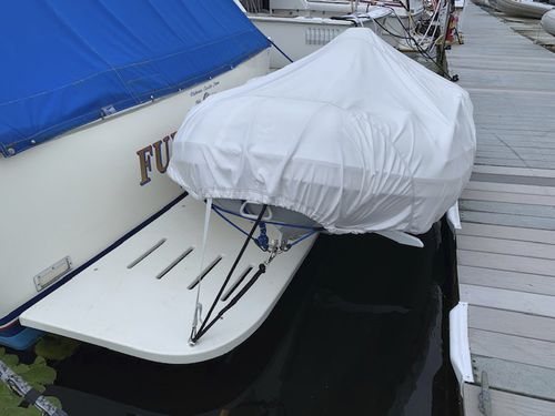 Swim platform - 33' Bertram - Beachcomber Fiberglass Technology - fixed ...