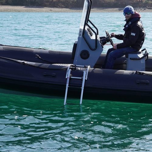 Inflatable boat ladder - A12 - 3D MARINE - foldable / telescopic / swim